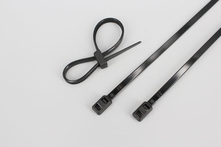 Double head lock cable tie double loop cable tie