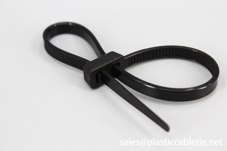 Double head lock cable tie double loop cable tie